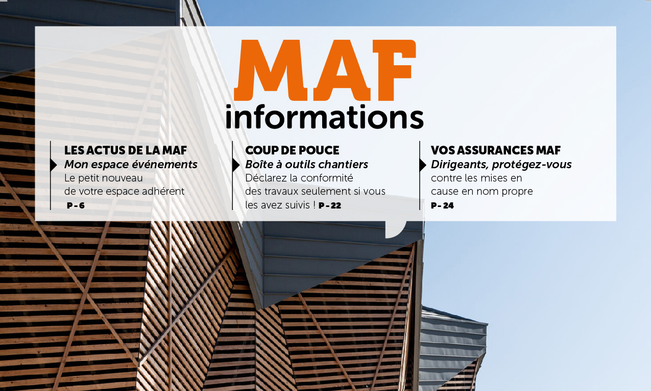 Mutuelle des Architectes Français | MAF Assurances